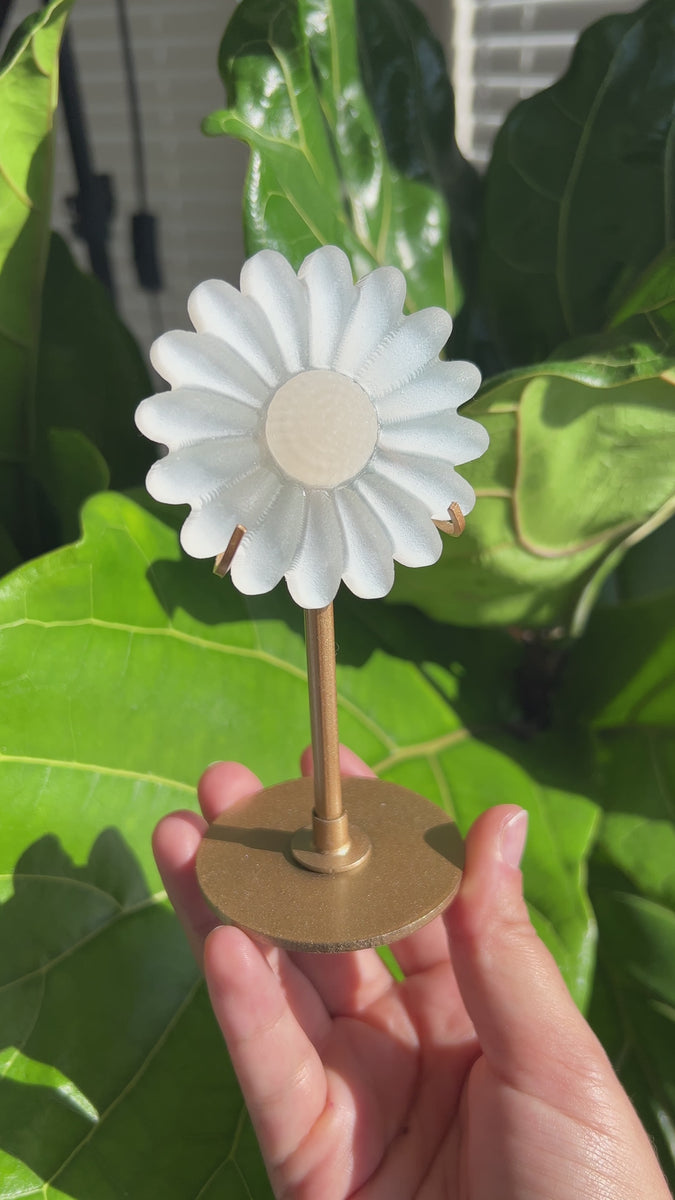 Satin Spar Daisy – Faerie Goddess Gems